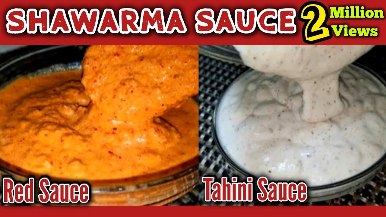[SUB] Shawarma Sauce - Spicy Red Sauce / Tahini Sauce/ Homemade recipe ...