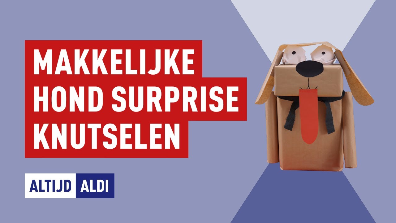 Makkelijke hond surprise knutselen | Altijd ALDI - YouTube