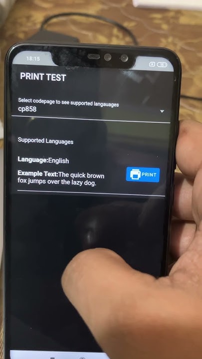 Ionic app to get the list of codepages and supported languages to print#bluetoothprinter # ...