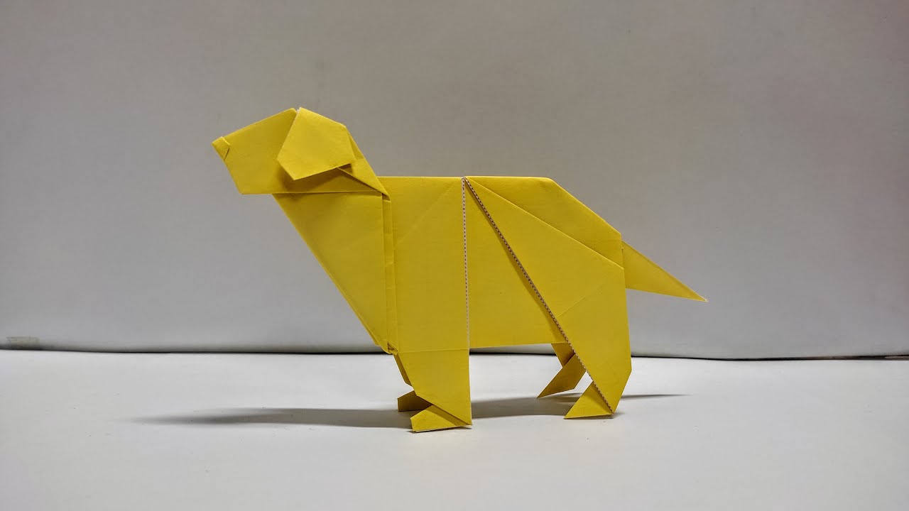 Origami Retriever Dog Easy | How To Make Origami Retriever Dog Easy ...