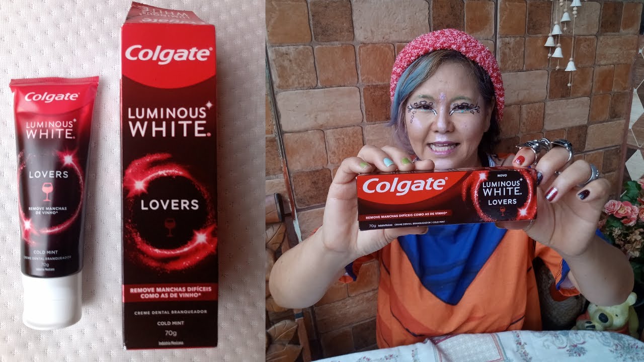 COLGATE CREME DENTAL LUMINOUS WHITE LOVERS MANCHAS DE VINHO - YouTube