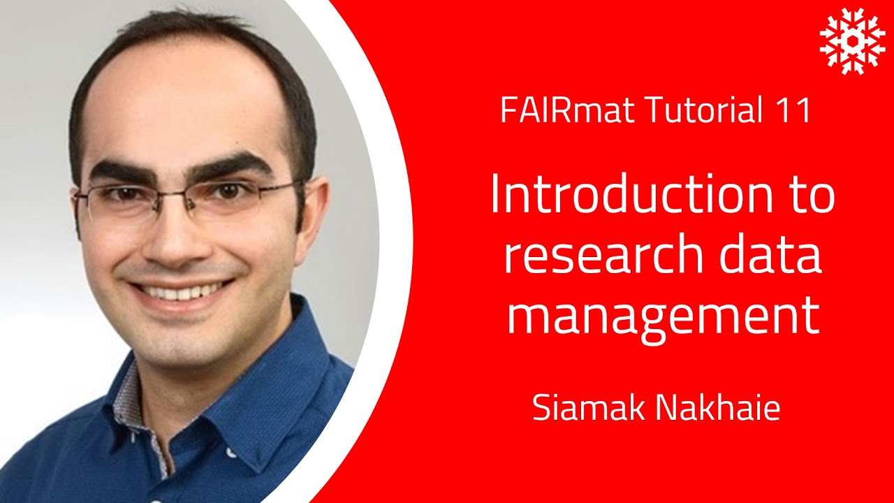 FAIRmat Tutorial 11: Introduction to research data management - YouTube