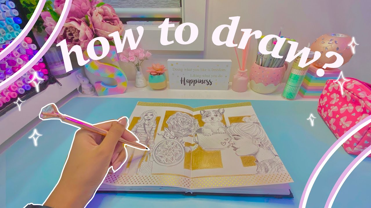 Teaching Myself How To Draw (Things I’m Bad at) 🌱 - YouTube