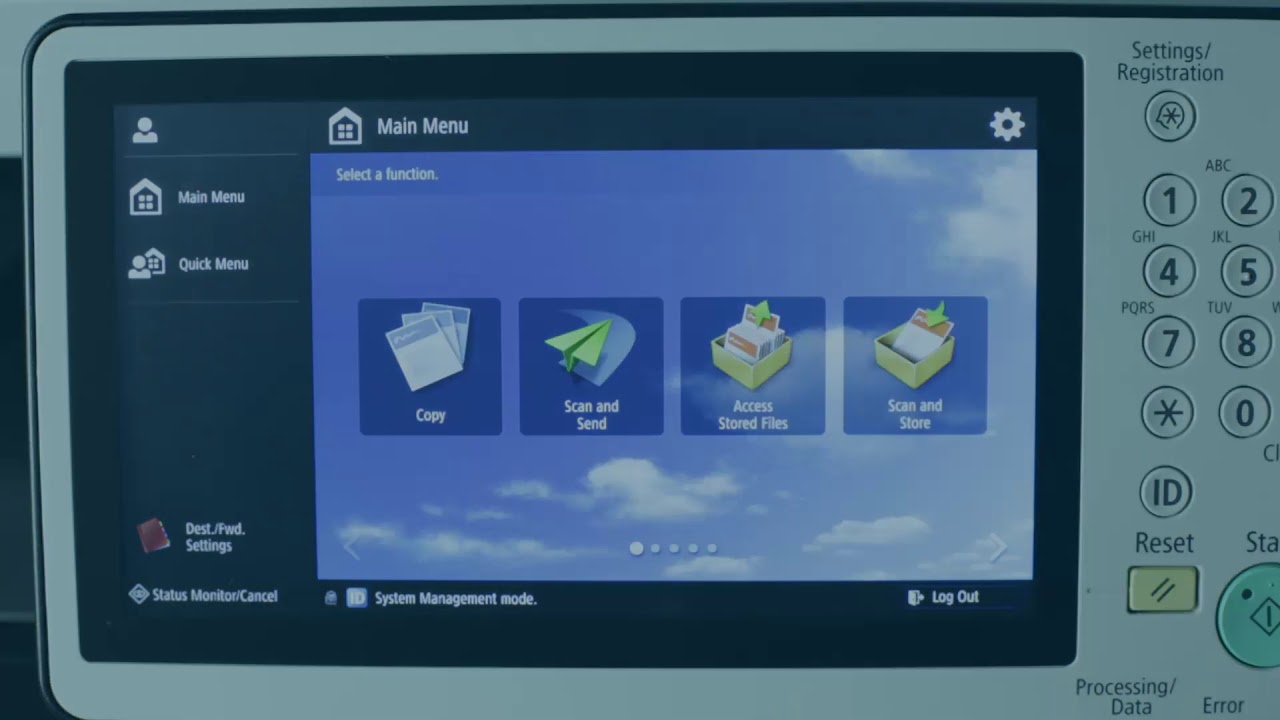 How to turn on fax transmission reports on a Canon imageRUNNER ADVANCE ...