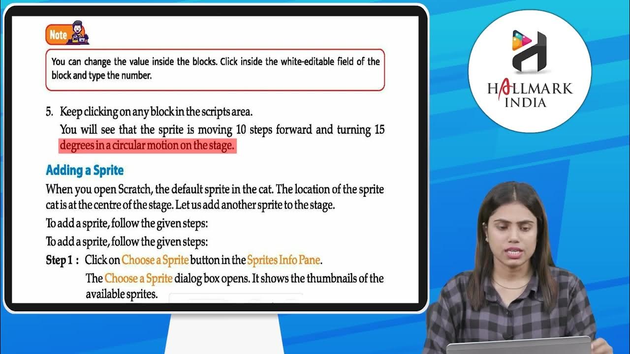 Ch 7 | Hallmark India | Computer | Class 3 | Let's Learn Scratch | For children - YouTube