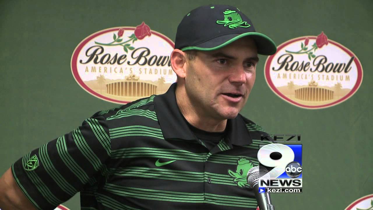 Mark Helfrich after Oregon's win over UCLA - YouTube
