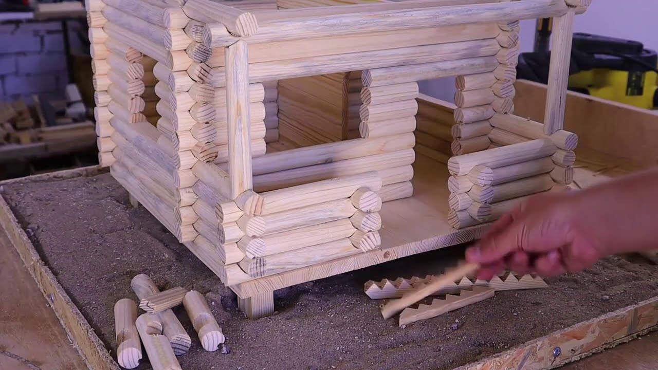 Little Log Cabin Stairs