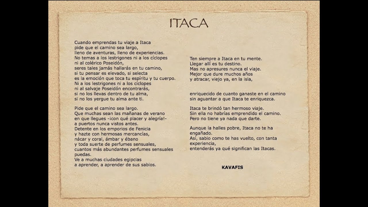 Ítaca - YouTube