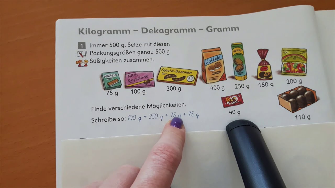 Rechnen Mit Gewichten Kg Dag G YouTube