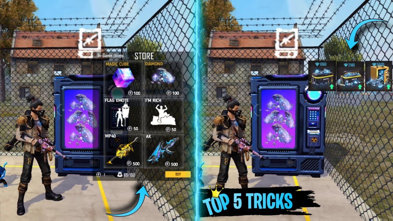 Top 5 New Tricks In Free Fire | Free Fire Tips and Tricks | Free Fire ...