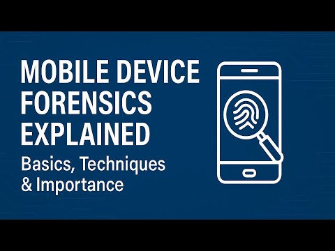 Understand mobile device forensics - YouTube
