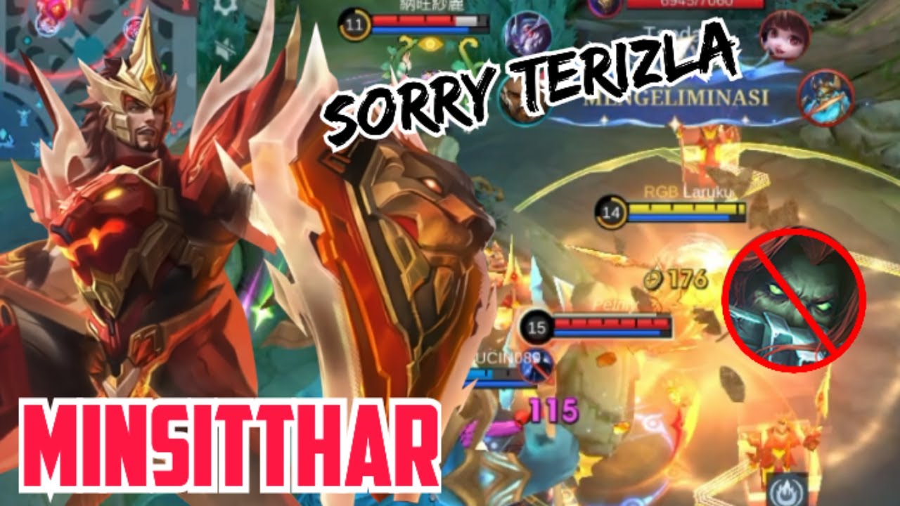 MINSITTHAR EXP LANE SOLO RANK !! BUILD TOP GLOBAL | DAMAGE BUILD 2025 ...