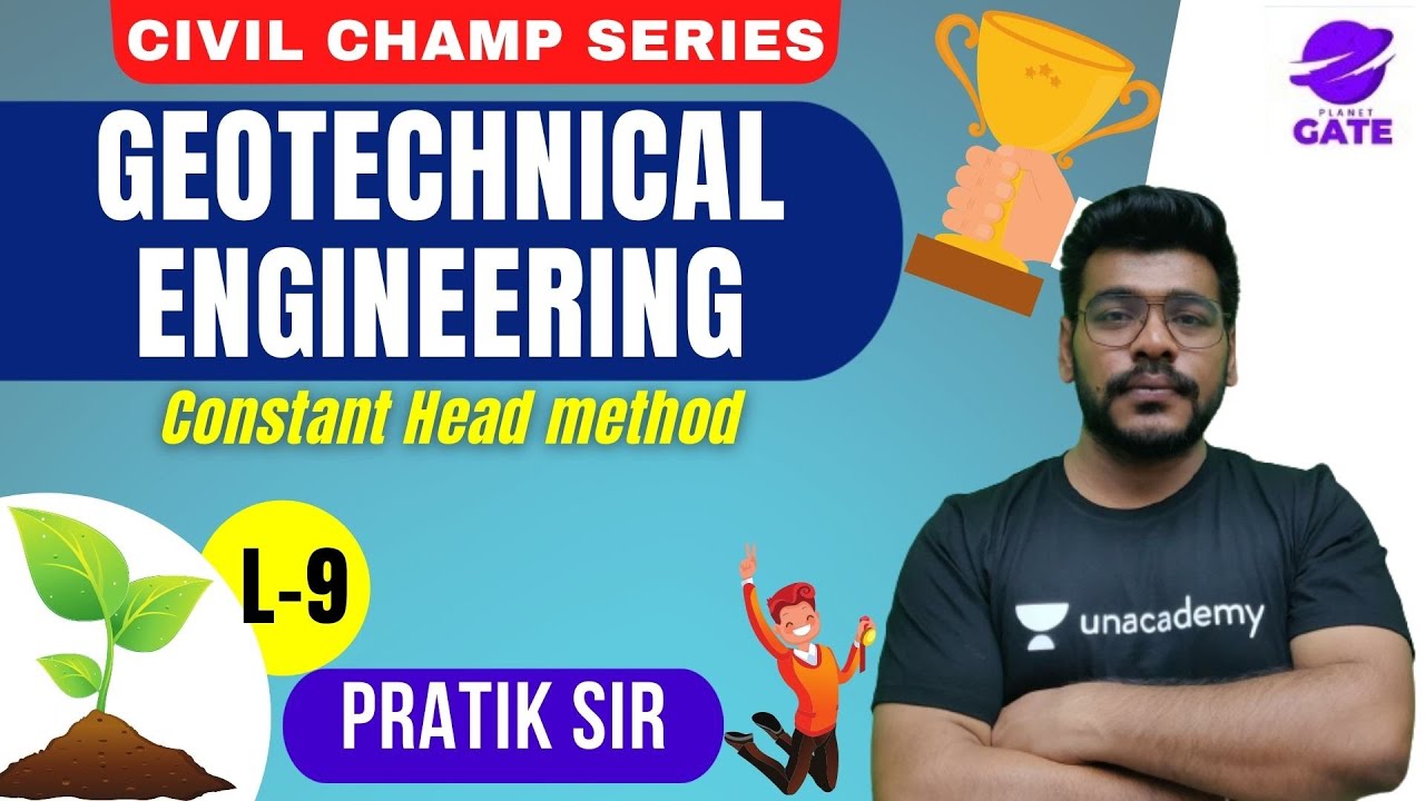 Constant Head method | L9 | Geotechnical | GATE 2022 | Pratik Sir - YouTube
