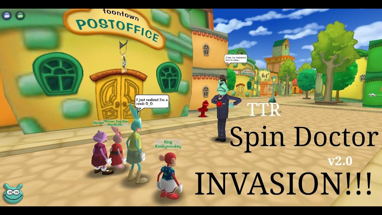 Toontown Rewritten~ Spin Doctor v2.0 INVASION! - YouTube