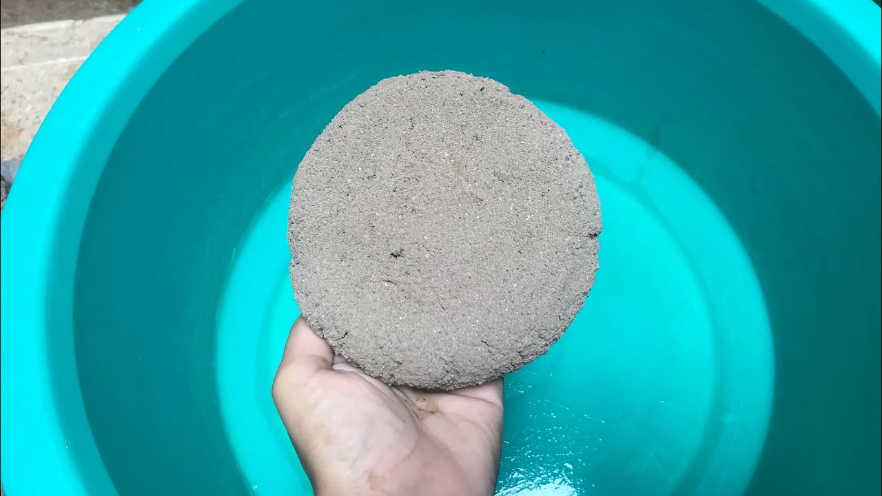 Brown sand cement round slabs dry dusty crumbling🤎 - YouTube
