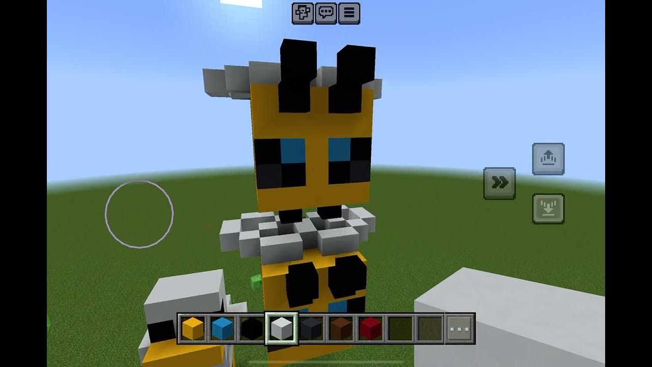 How to build a small bee in Minecraft - YouTube