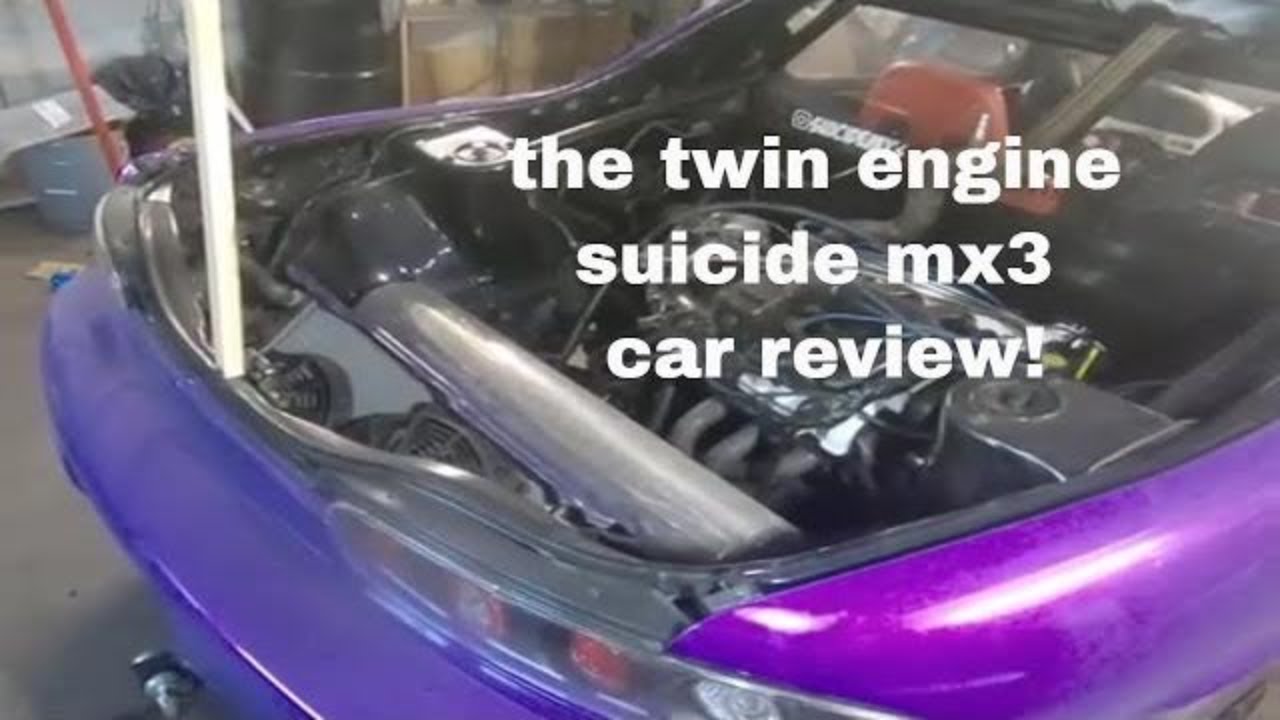 Twin engine, twin turbo mx3 Suicidemx3 car review! - YouTube