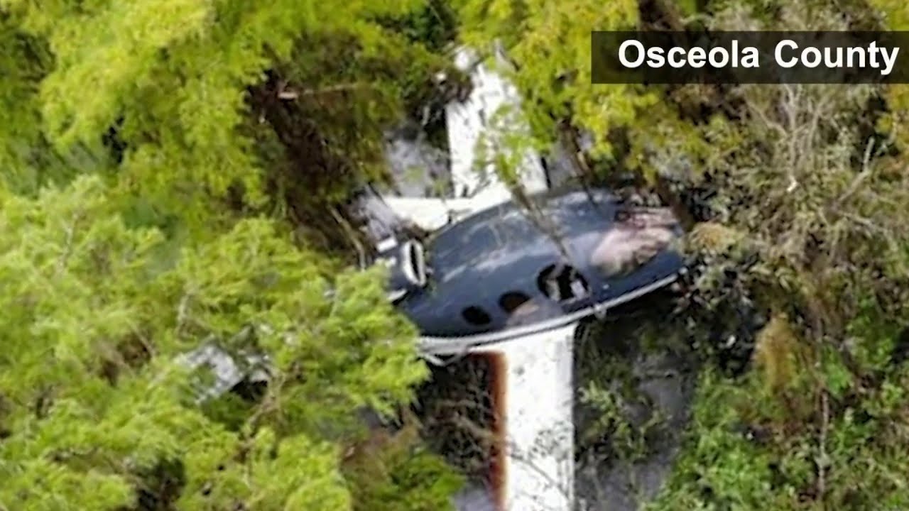 Private plane crash-lands in Osceola County - YouTube