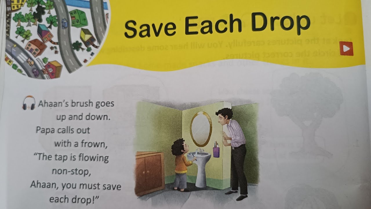 "Save Each Drop" Poem. English Course Book, Class 1. New Pathways ...