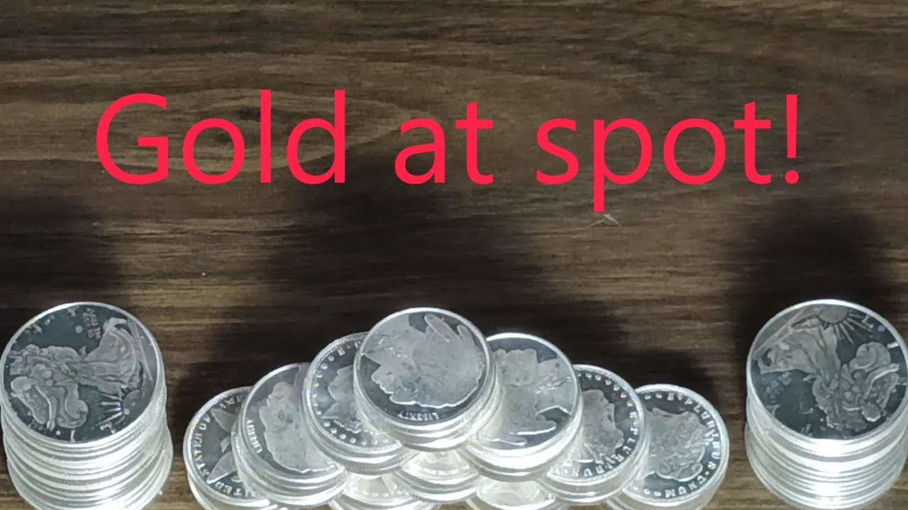 Silver, and Gold stackers take notice. Gold at spot! 1 oz silver rounds ...