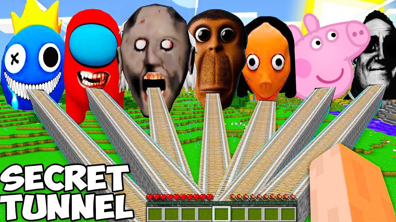 I Found new SECRET ROAD of RAINBOW FRIENDS MOMO PEPPA PIG MR INCREDIBLE ...