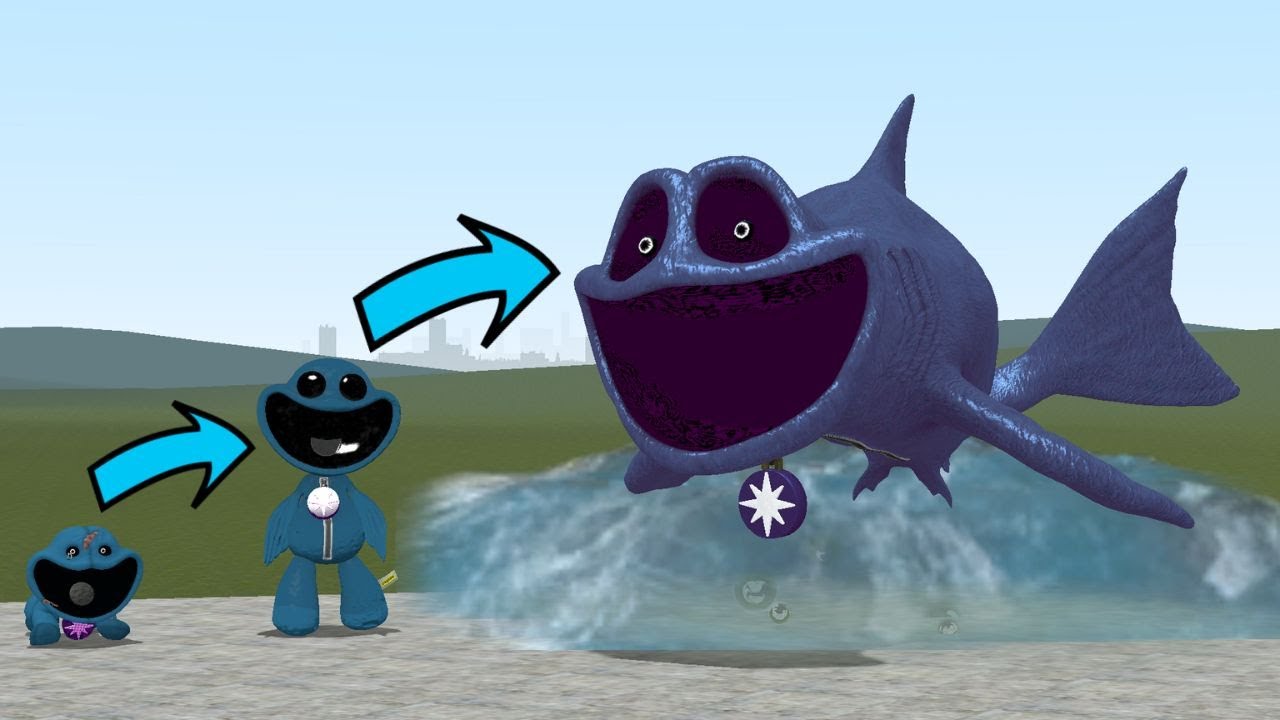 NEW EVOLUTION OF FORGOTTEN SMILING CRITTERS SHARK POPPY PLAYTIME ...