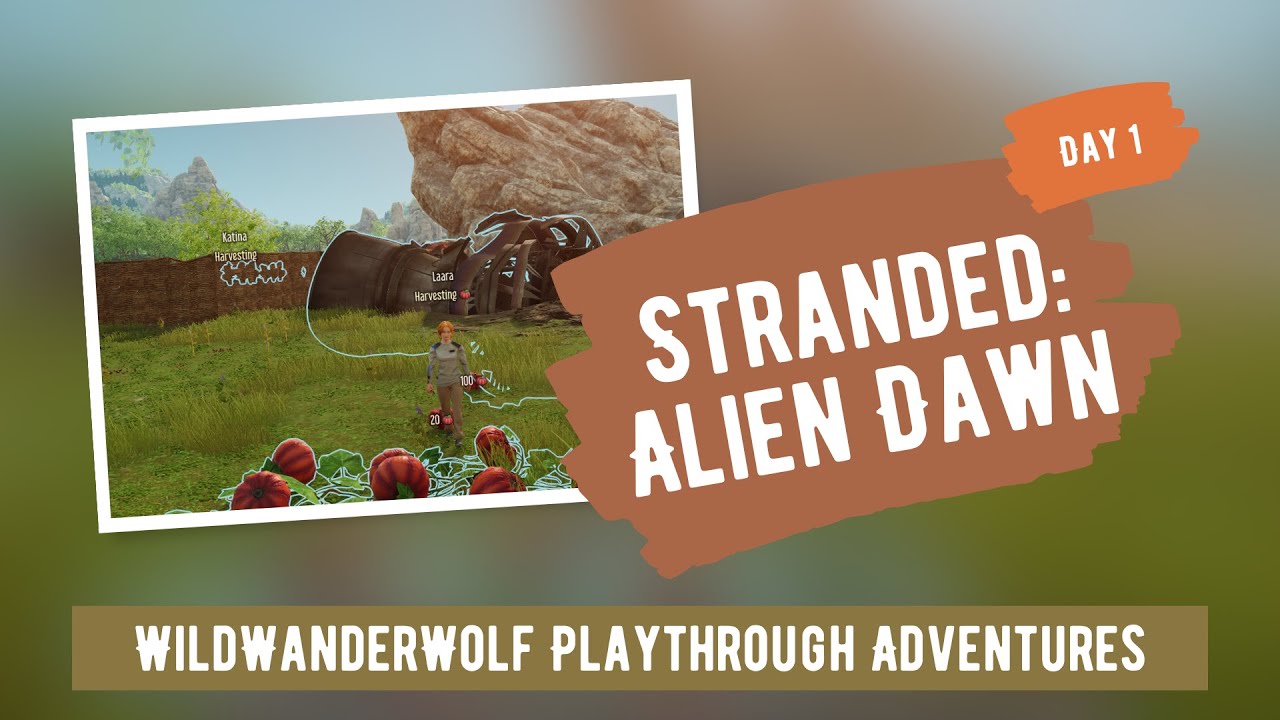 Rim World but realistic || Day 1 || Stranded Alien Dawn || Crash ...