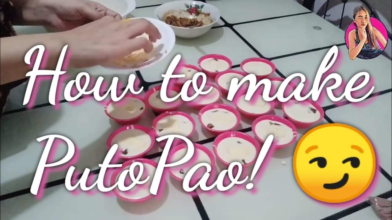 How to make Puto Pao w/Pork Asado Filling and cheese on top - YouTube