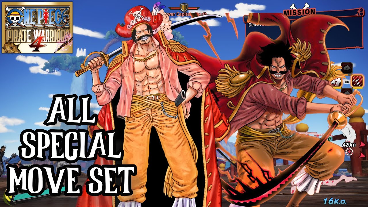 All Gol D. Roger Special Move Set - One Piece: Pirate Warriors 4 - YouTube