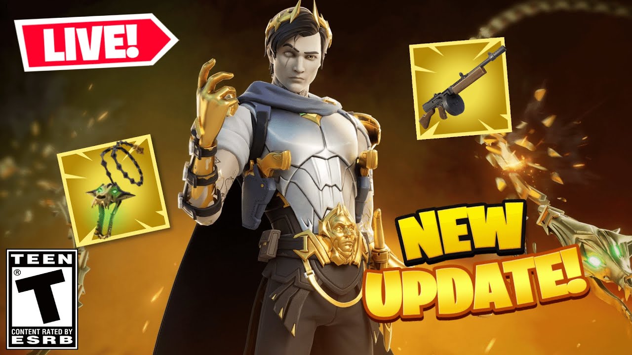 🔴 FORTNITE RISE OF MIDAS UPDATE LIVE RIGHT NOW!👑 NEW FLOOR IS LAVA MODE ...
