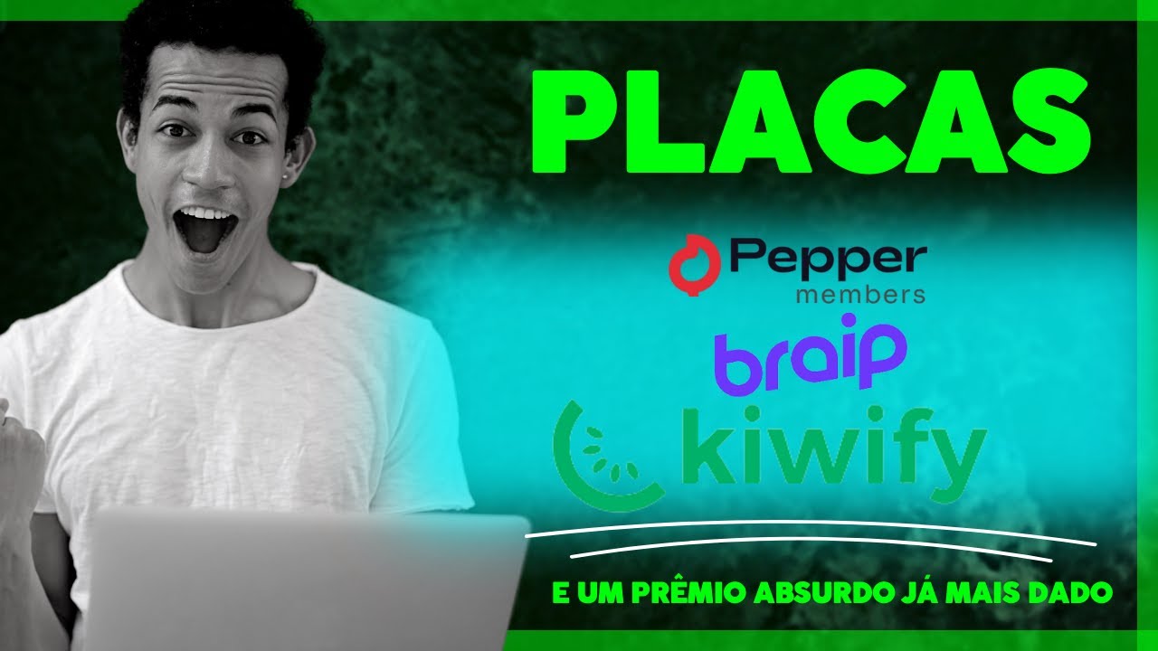 TODAS AS PLACAS KIWIFY, BRAIP E PEPPER E UM NOVO PRÊMIO ABSURDO DA KIWIFY - YouTube