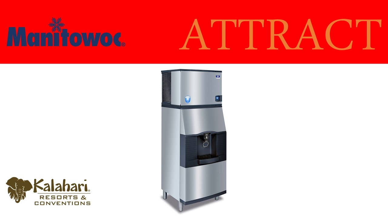 SPA312 30" wide Touchless Ice Dispenser - Attract Mode - YouTube