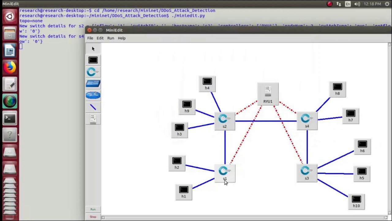 DDoS Attack Detection and Mitigation in Software Defined Network | SDN Tutorials - YouTube