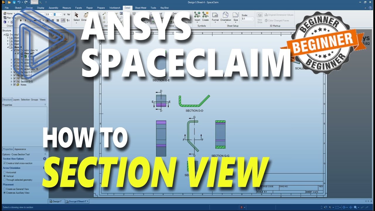 How To Section View In Ansys Spaceclaim - YouTube