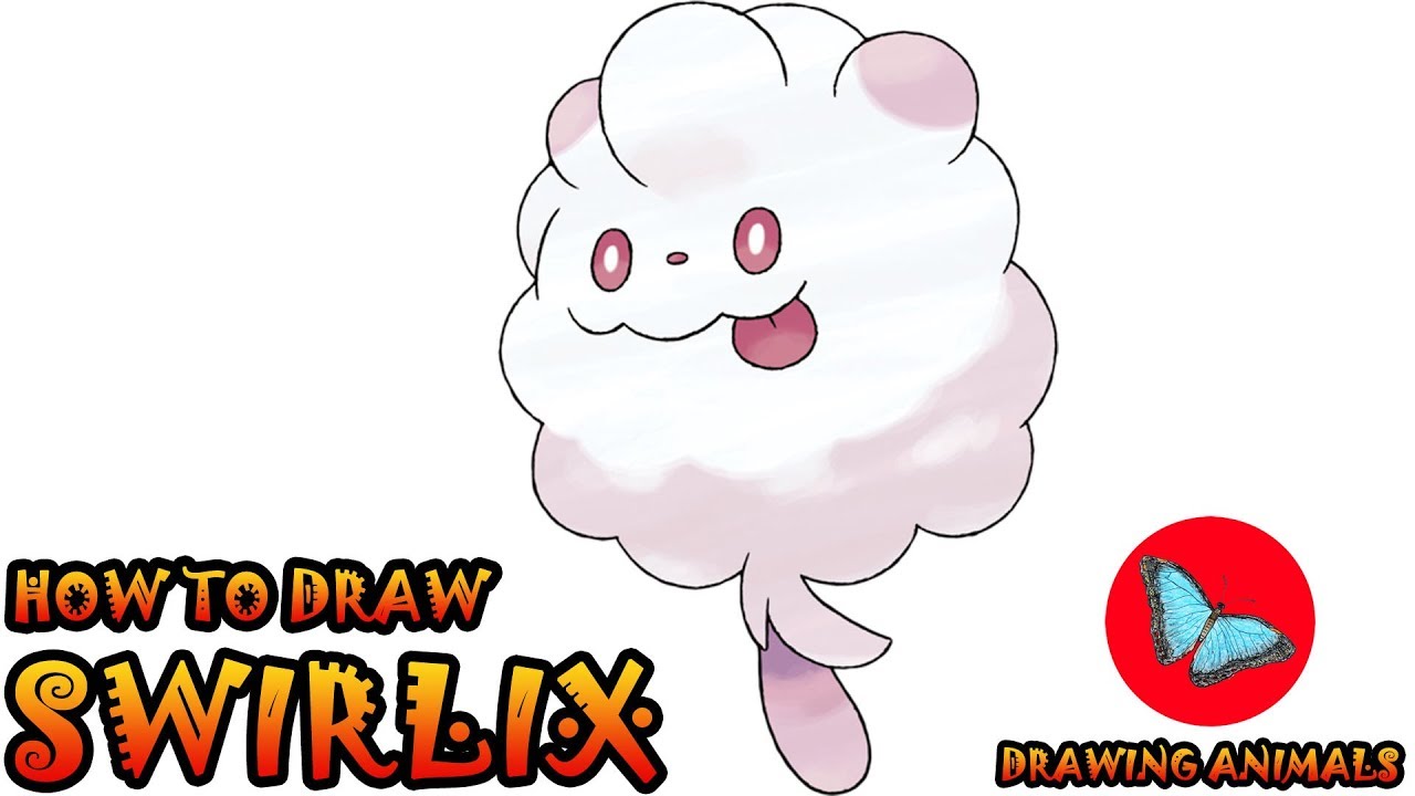 How To Draw Swirlix Pokemon | Drawing Animals - YouTube