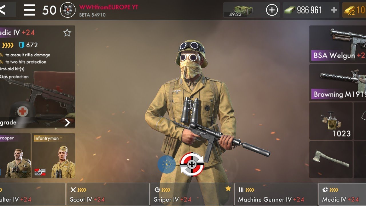 World War Heroes - Buying And Upgrading BSA WELGUN +24 🔥 ( BETA SERVER ...