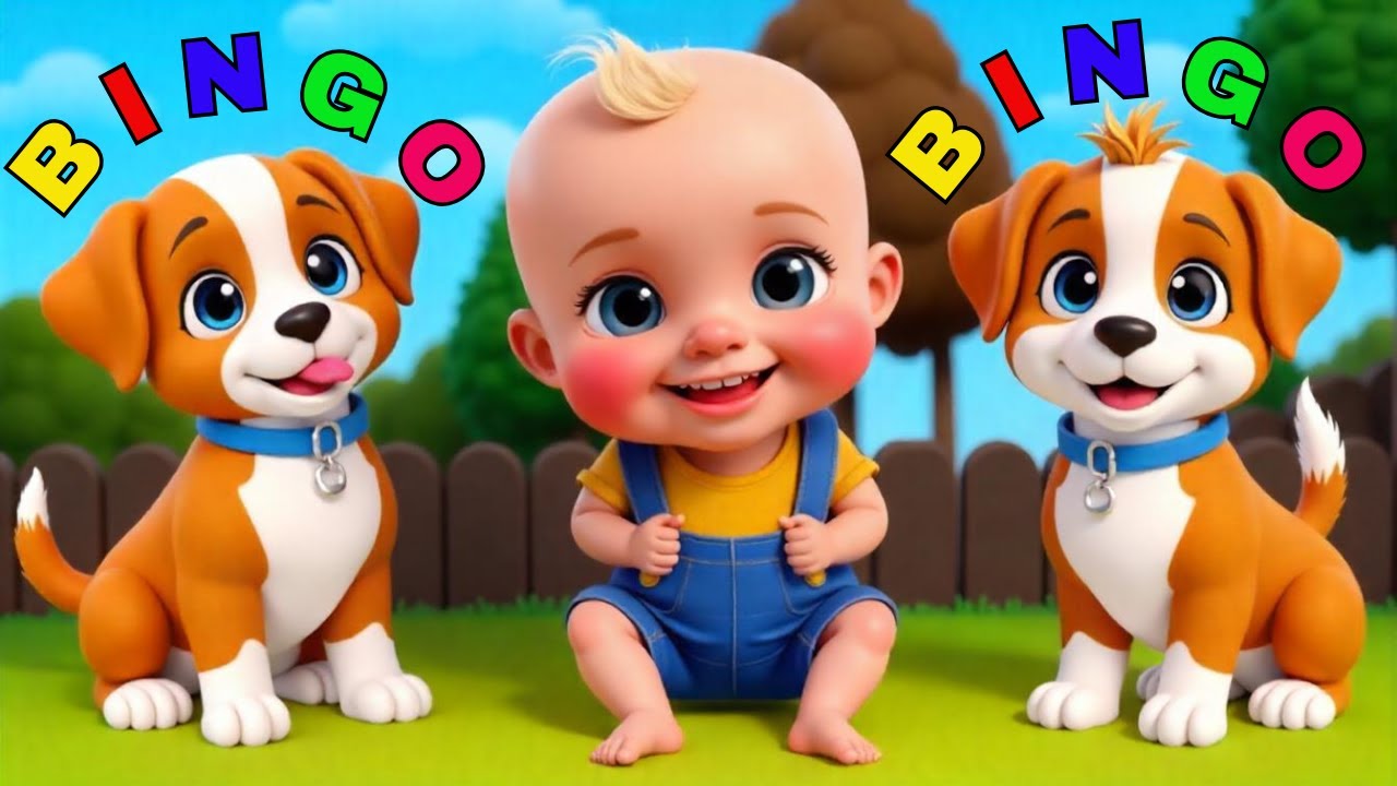 B I N G O Kids Dog Rhymes || Educational Song ||Meemaa kids - YouTube