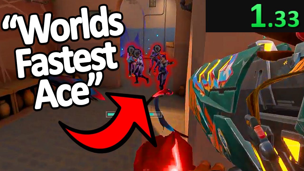 WORLD RECORD FASTEST VALORANT ACE - YouTube