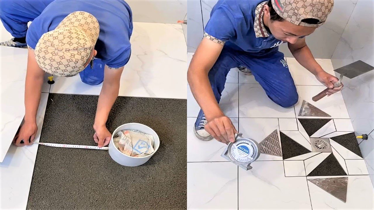 Young Man with great tiling skills -Great tiling skills -Great ...