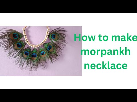 how to make morpankh jewellery|morpankh jewellery - YouTube
