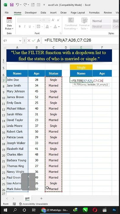 บทเรียน Excel "Master Dynamic Dropdowns in Excel with the FILTER Function" - YouTube