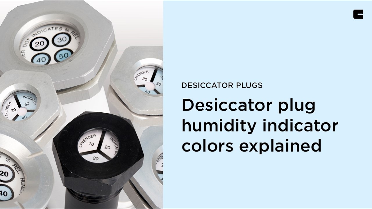 Desiccator Plug Humidity Indicator Colors Explained - YouTube