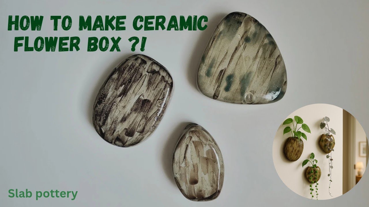 Handmade Ceramic Wall Planters: Slab Built Flower Boxes! - YouTube