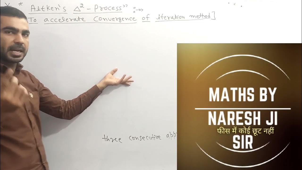 Aitken Process, Chebyshev method, numerical analysis, msc 3rd semester maths, msc maths lecture ...