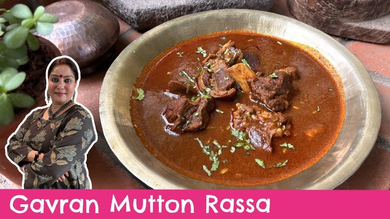 Chulivarcha Gavran Mutton Rassa | चूलीवरचा गावरान मटन रस्सा | Chef ...