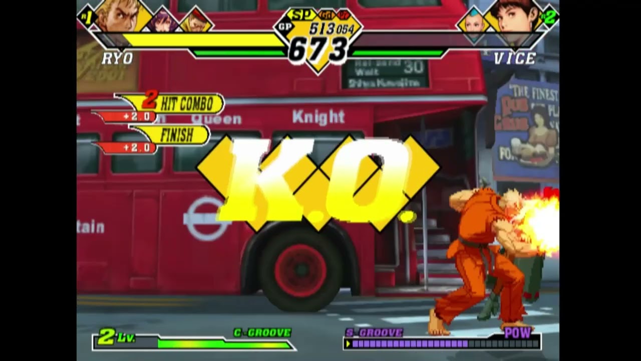 Capcom vs SNK 2: Athena, Rolento, and Ryo arcade playthrough - YouTube