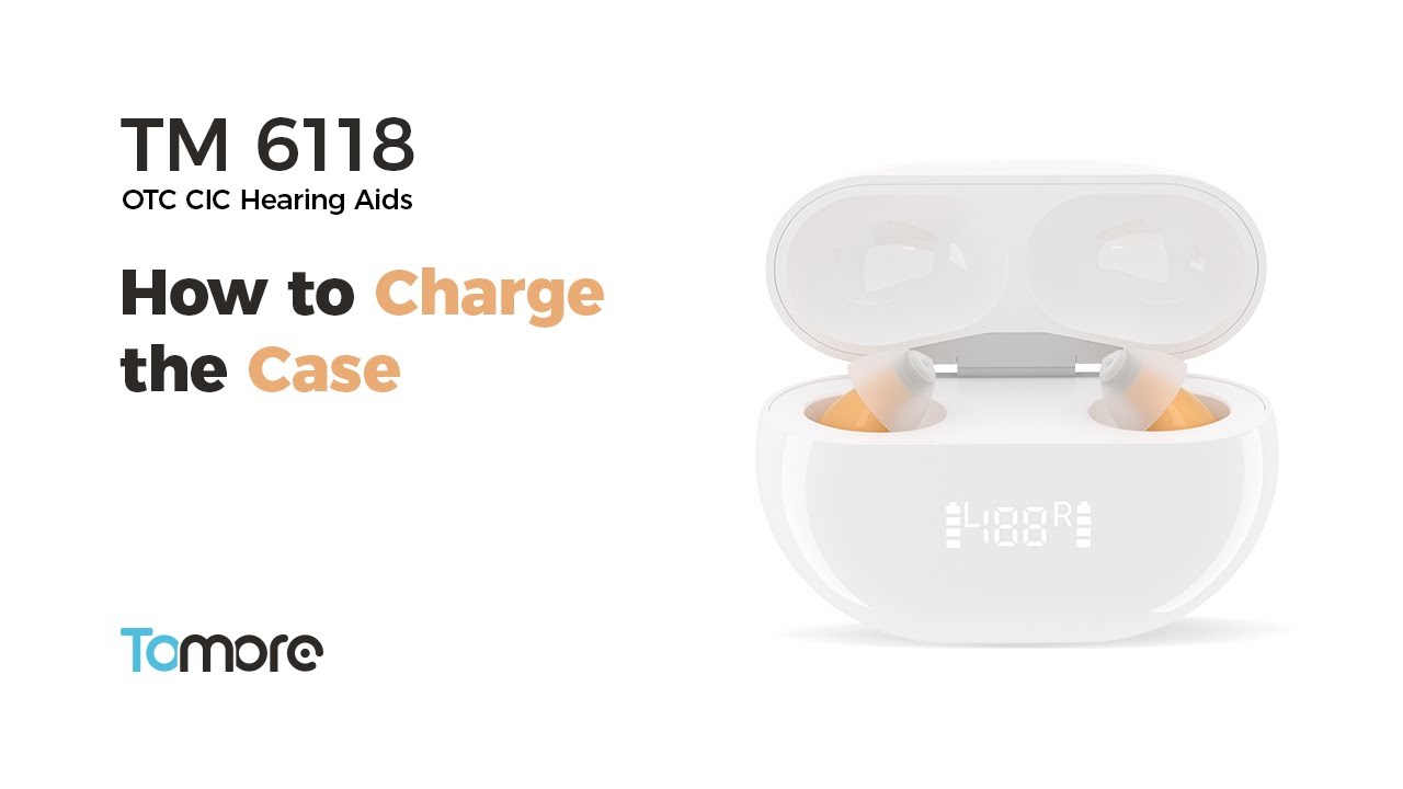 TM 6118 hearing aids — P11 How to charge the Case - YouTube