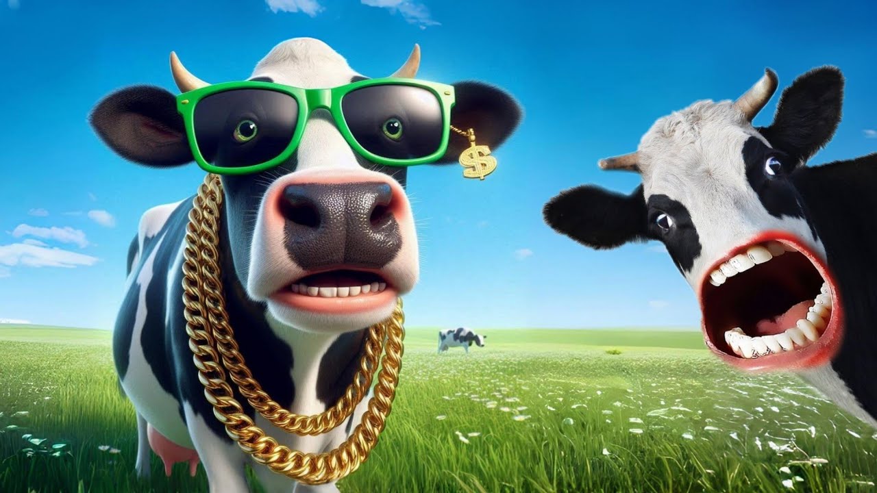 FUNNY COW DANCE 40│Cow Song & Cow Videos 2024 | Cow music | funny ...