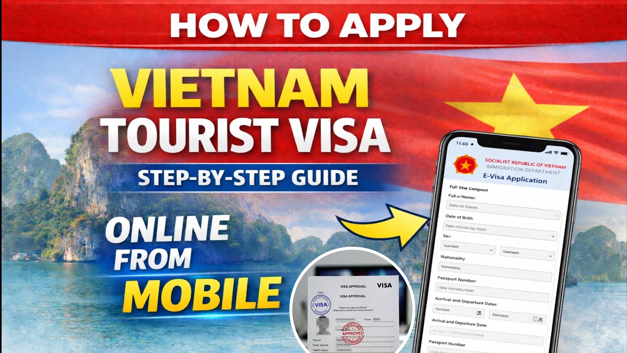 How To Apply Veitnam Tourist Visa Online From Mobile | Step By Step ...