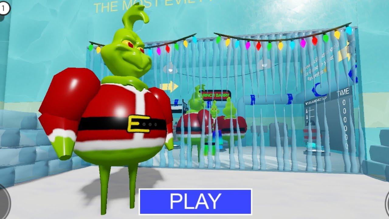 GRINCH BARRY'S PRISON RUN WALKTHROUGH FULL GAMEPLAY #roblox #scaryobby ...
